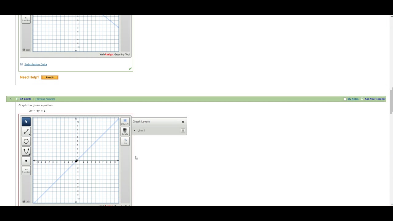 Graphing Linear in WebAssign
