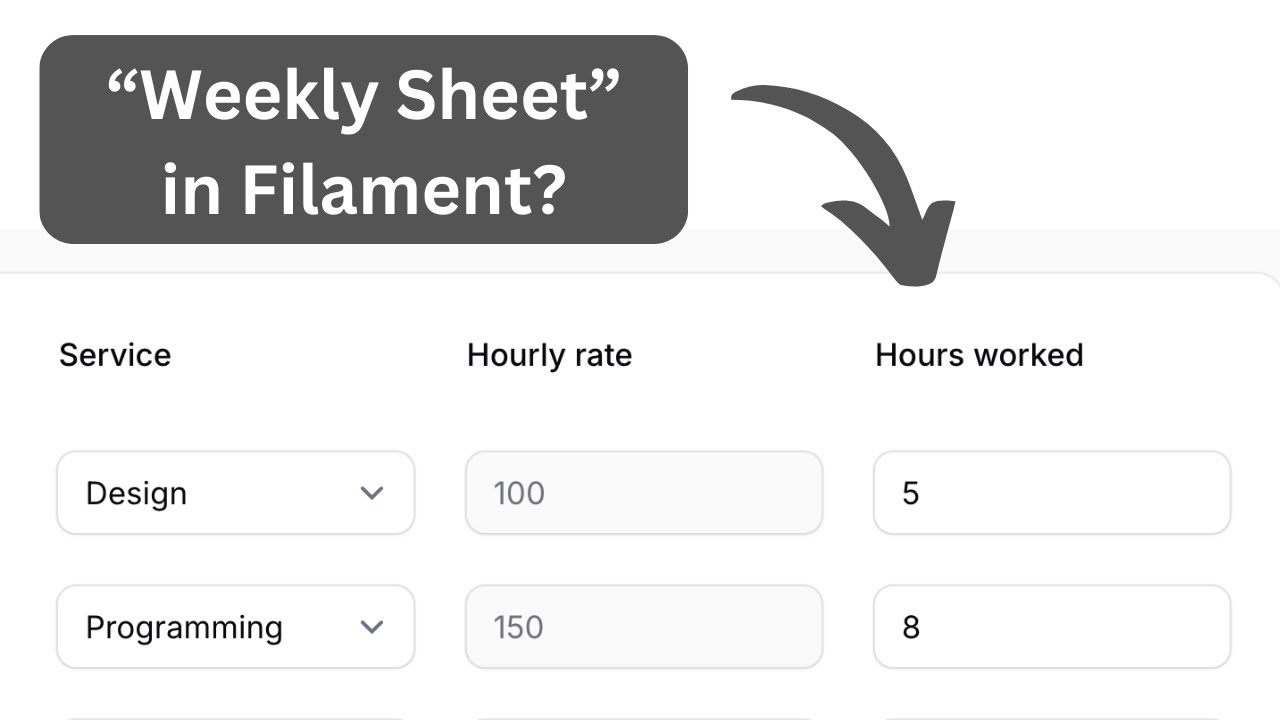 Creating a Custom Timesheet Form with Filament: A Step-by-Step Guide ...