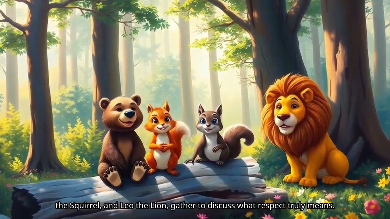 Respect in the Forest: Benny, Sally, and Leo's Heartwarming Lesson on Kindness