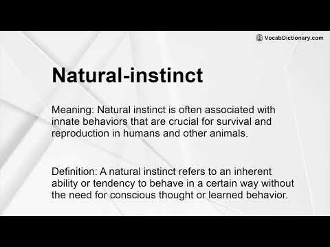 Natural-instinct Meaning