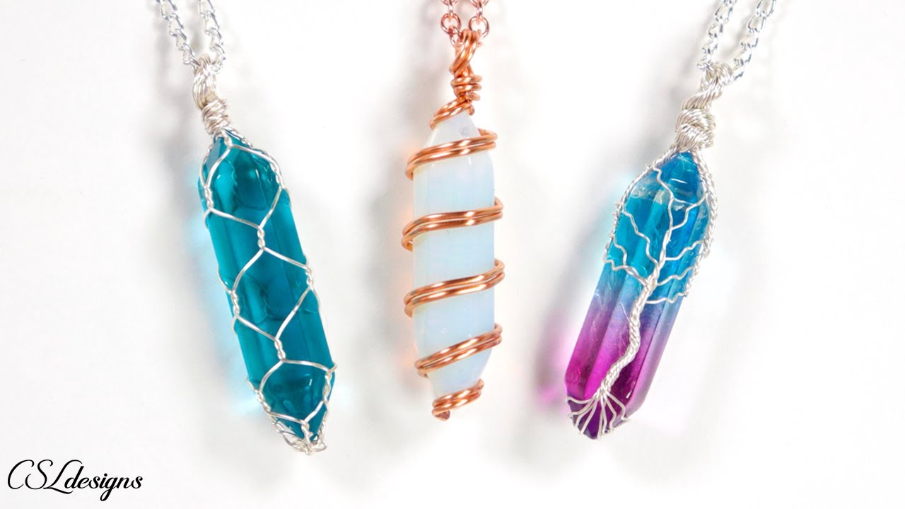 3 easy ways to wrap a crystal tutorial 😃