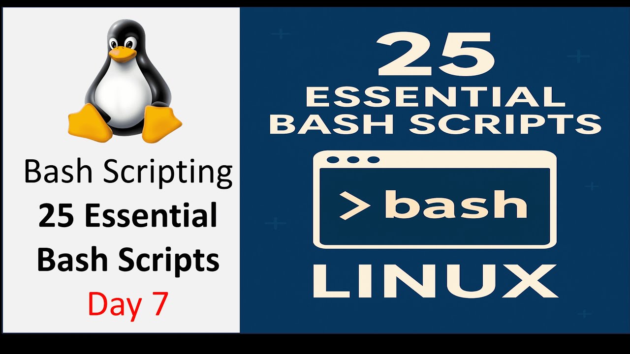 Day 7: 25 Must-Know Bash Scripts Every DevOps Engineer Should Use 🚀 | Automate Everything!