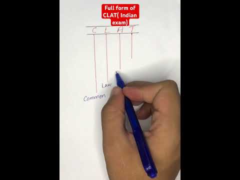 Full form of CLAT | Indian exam | #shorts #short #vocabulary #englishvocabulary
