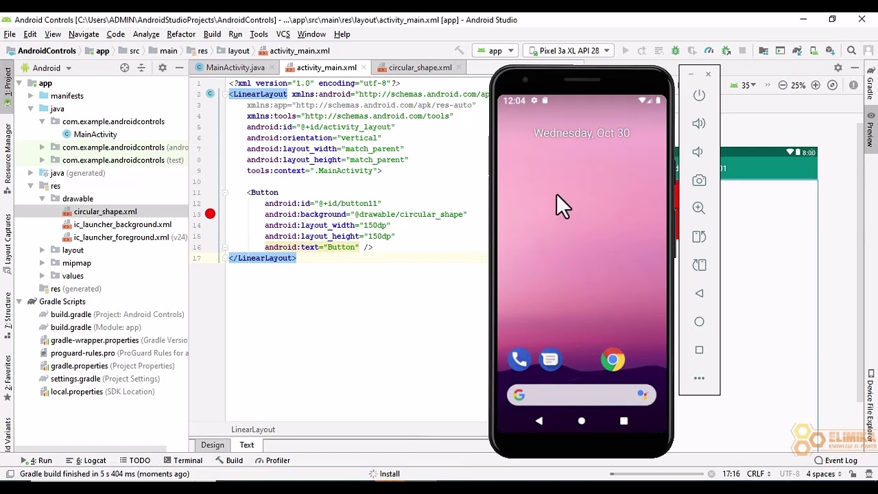 Android Widgets 101 - Change Button Shape in Android