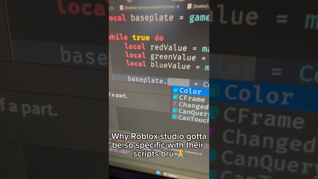 One capitalization error throws off the entire script #robloxscripting