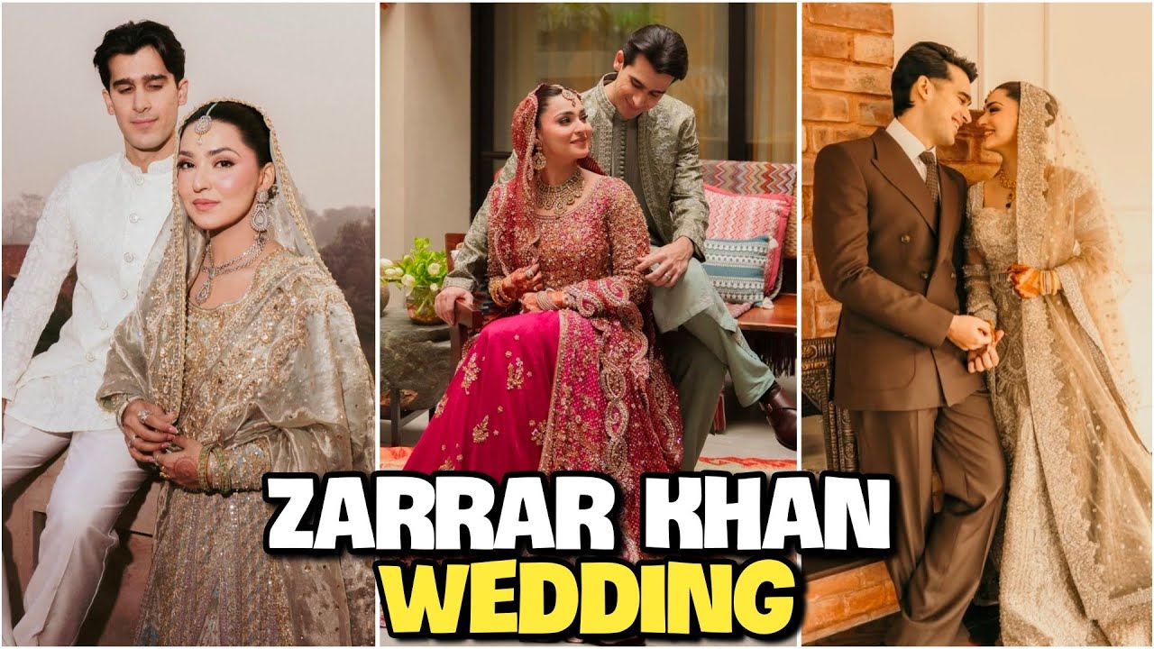 Pakistani Actor Zarrar Khan Wedding Album| Zarrar Khan & Momil Khan's wedding pics| Enjoy Blossom|