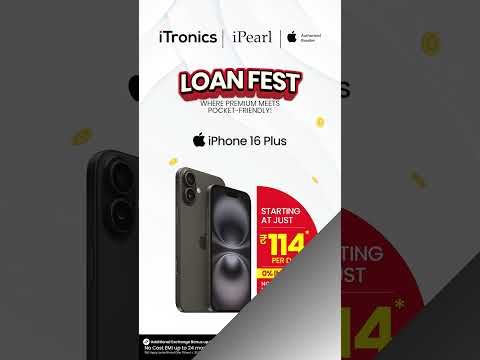iTronics | iPearl Loan Fest Get Your Dream iPhone at Just ₹87/Day | 0% Interest EMI Deals!