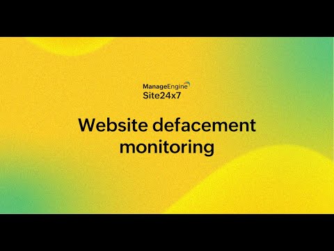Protecting your website from hackers: Site24x7's Website Defacement Monitoring