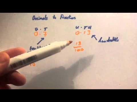 Decimals to Fractions - Corbettmaths