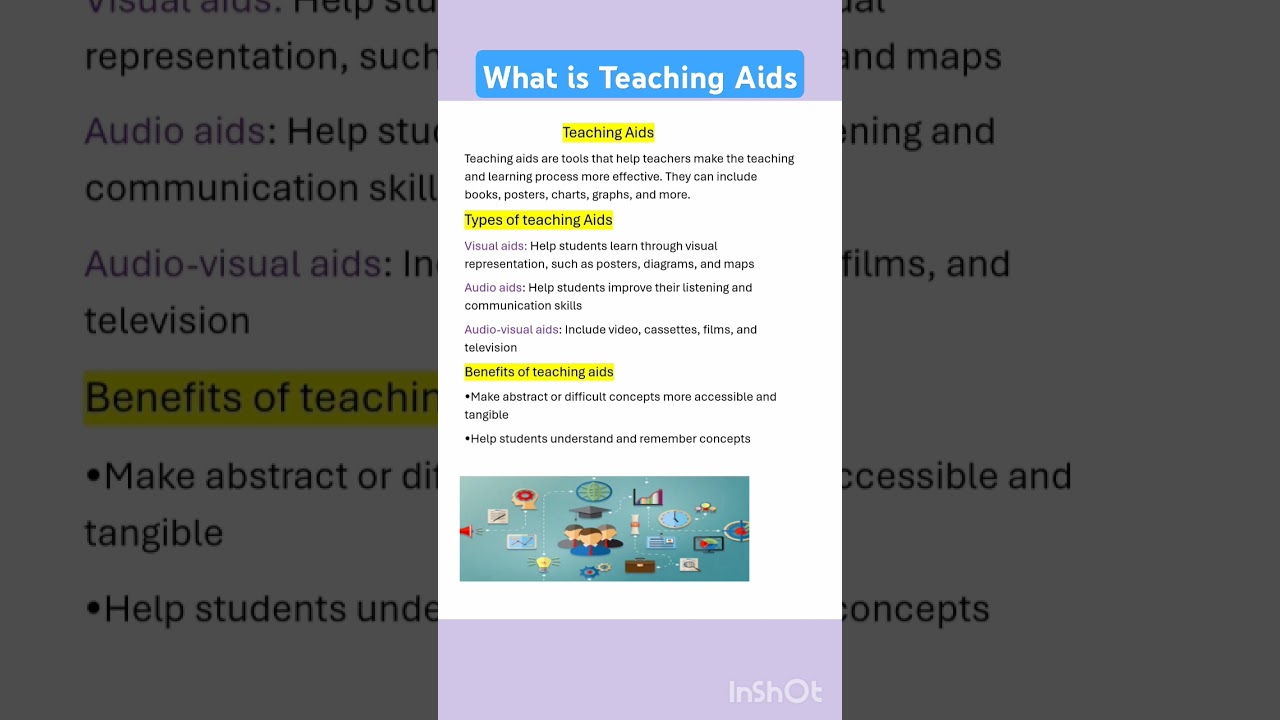 What is teaching aids, types of teaching aids, short bed notes