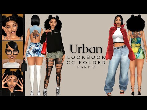 Female Sims 4 CC Folder: Urban Lookbook Part 2 🥰✨| Sims 4 CC Clothes