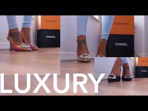AMINA MUADDI OR GIANI BINI | luxury shoes 2021 | affordable fashion | closet staples baddie szn |cv
