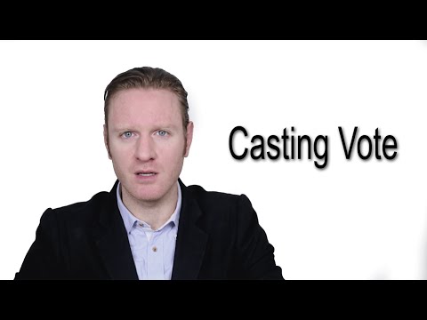 Casting Vote - Meaning | Pronunciation || Word Wor(l)d - Audio Video Dictionary