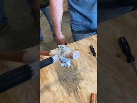 Freezing a live waterline in the plumbing lab! #plumbing #plumber #diy #spokane #tradeschool