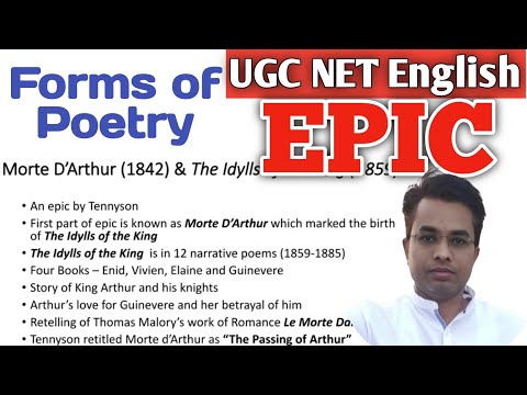 Forms of Poetry- Epic: History of English Literature Video Lecture ...