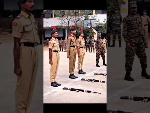 NCC Drill test me khuli line ki command || NCC drill test video || NCC video