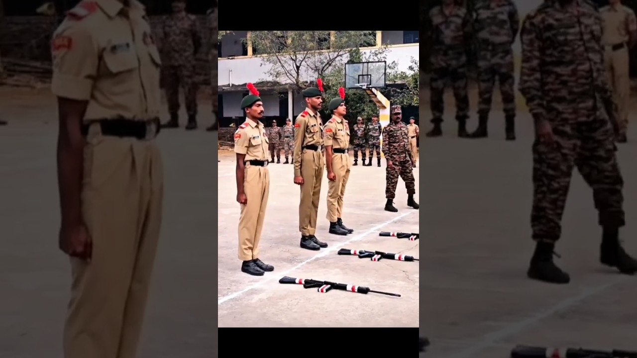 NCC Drill test me khuli line ki command || NCC drill test video || NCC video