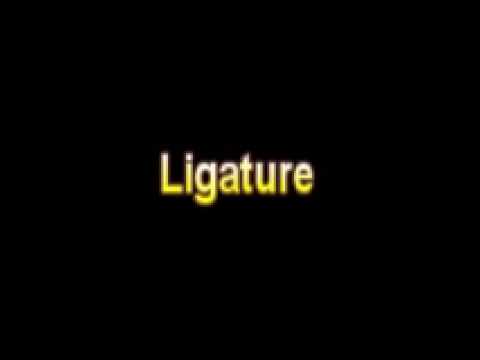 What Is The Definition Of Ligature