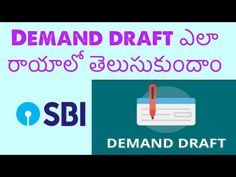 How to Fill SBI Demand Draft Telugu : Step-by-Step Guide for 2025