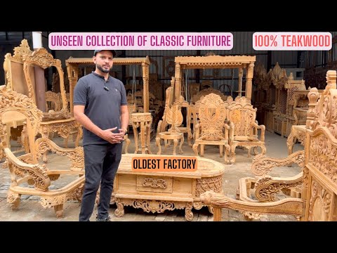 Original Teakwood and Sheesham Wood Carving Furniture at Half Price | Oldest Furniture Factory India