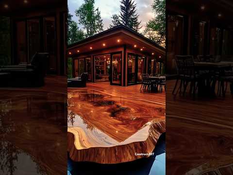 Live edge patio #concrete #design