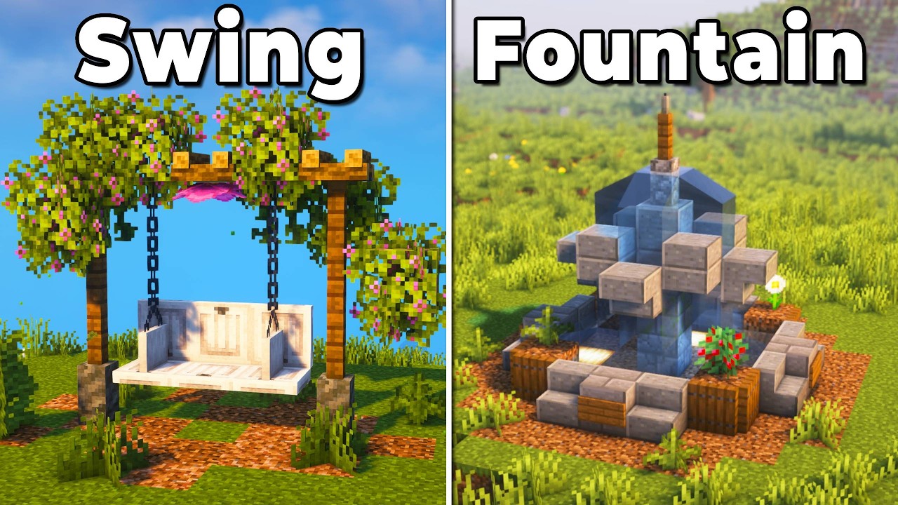 10+ Minecraft OUTDOOR Build Hacks & Designs! - マイクラビルダーズ