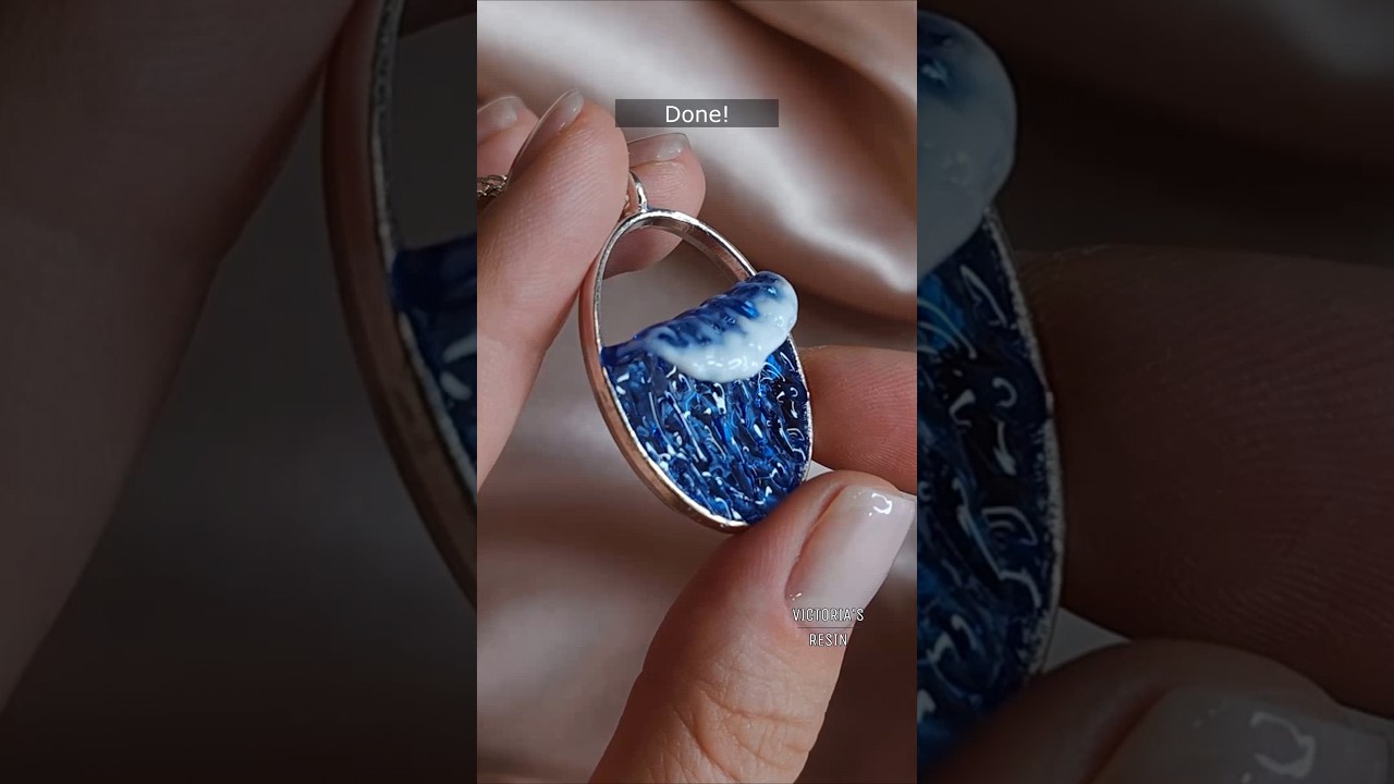 DIY UV Resin Sea Pendant #uvresinjewelry #jewelrydesign #uvresincraft #diy