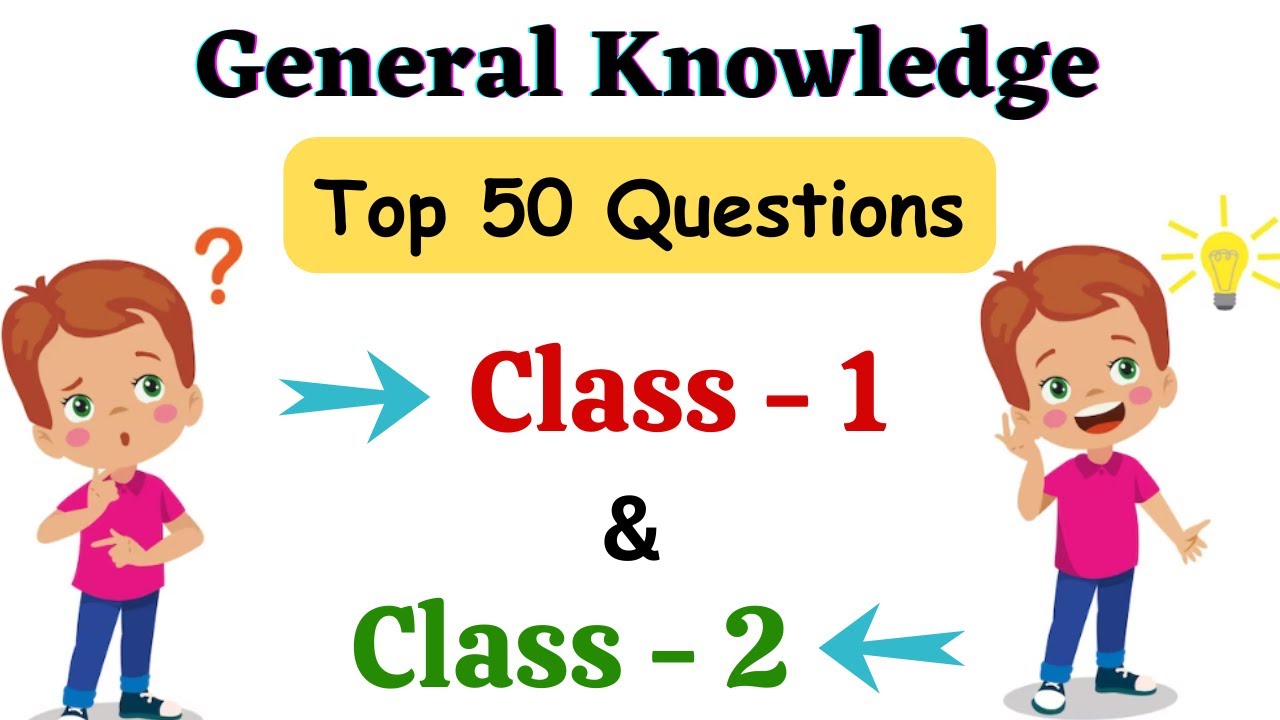 Class 1 & Class 2 GK Questions | General Knowledge Questions for Class 1| GK for Kids | Grade 2 GK