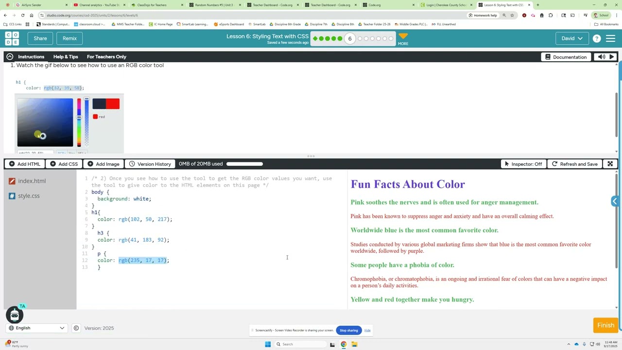 CSD Unit 2: Lesson 6 - Styling Text with CSS (25-26)