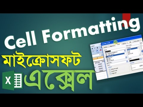 Cell formatting in MS Excel Bangla Video Lecture - Learn MS Excel 2007 from Beginner to Advanced ...