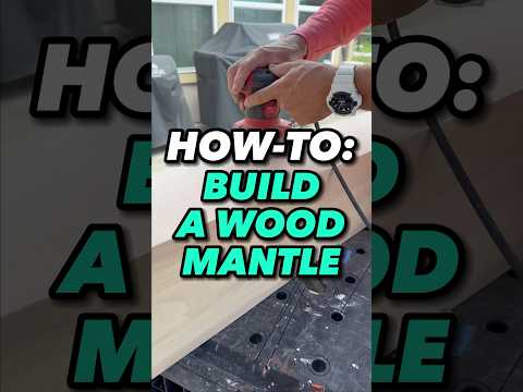 HOW-TO: Build a Custom Wood Mantel and save 100’$ #homediy #homeimprovementprojects #tipsandtricks