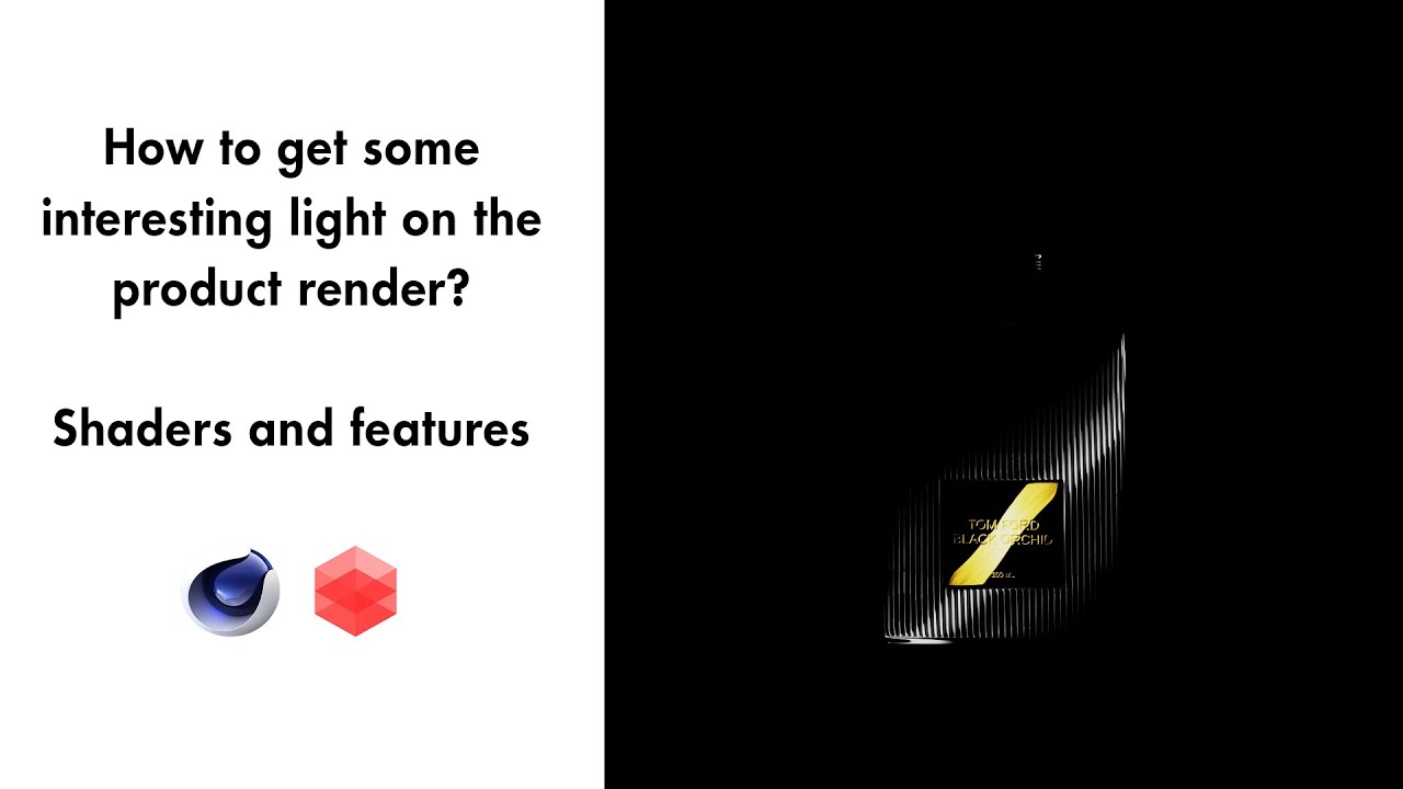 How to create some interesting light on the product render? Light setup