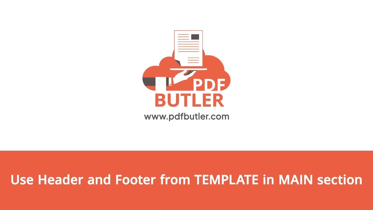 Use Header and Footer from Template in Main section