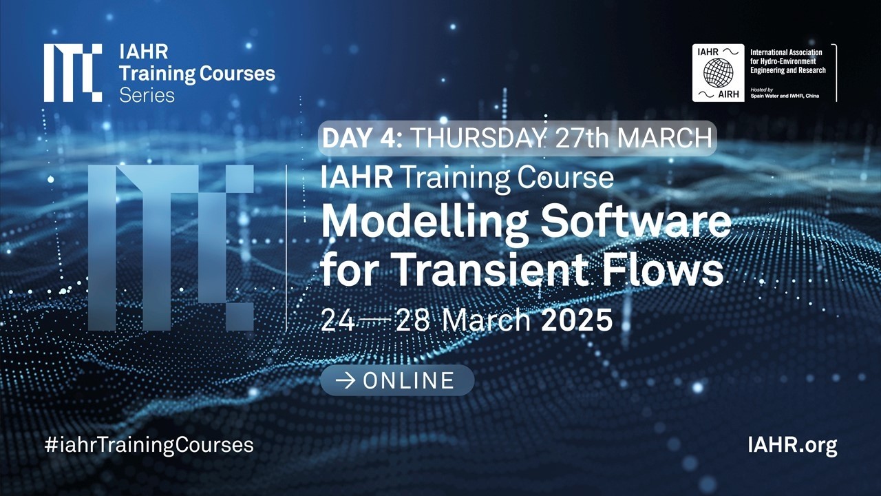 Day 4: IAHR Online Training Course on Modelling Software for Transient Flows (Thursday 27 March)