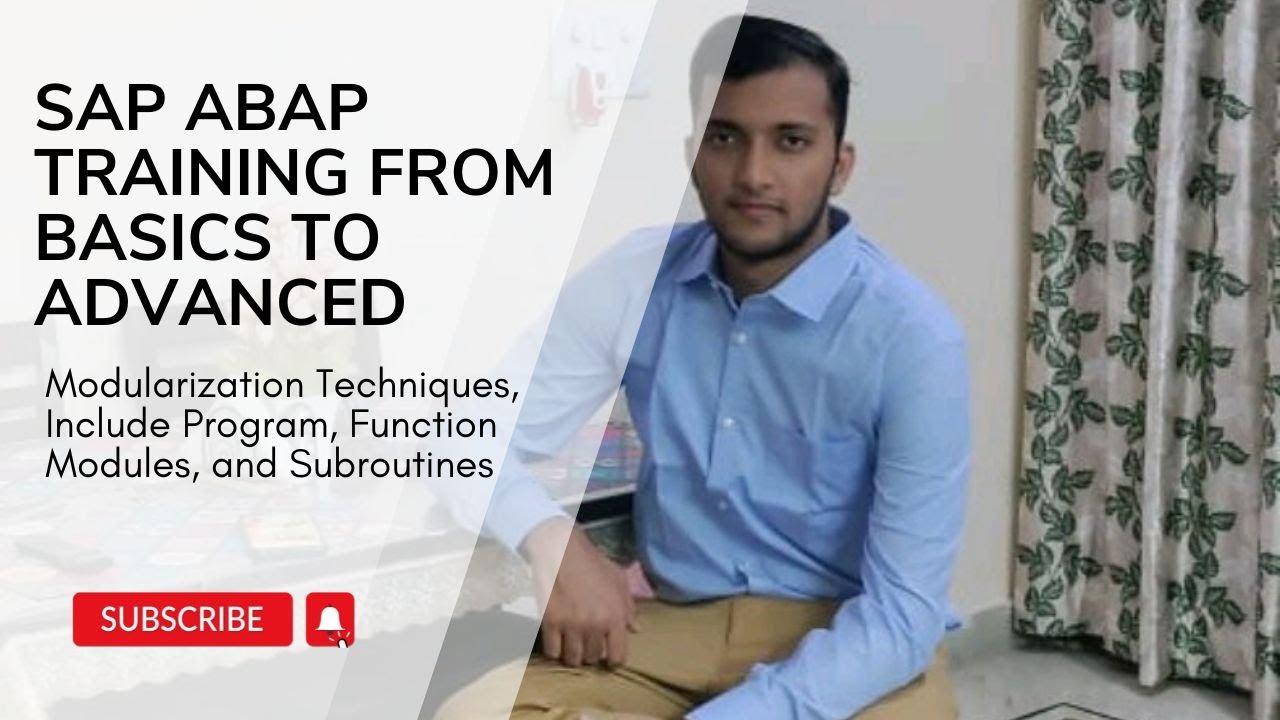 Modularization Techniques, Include Program, Function Modules, and Subroutines