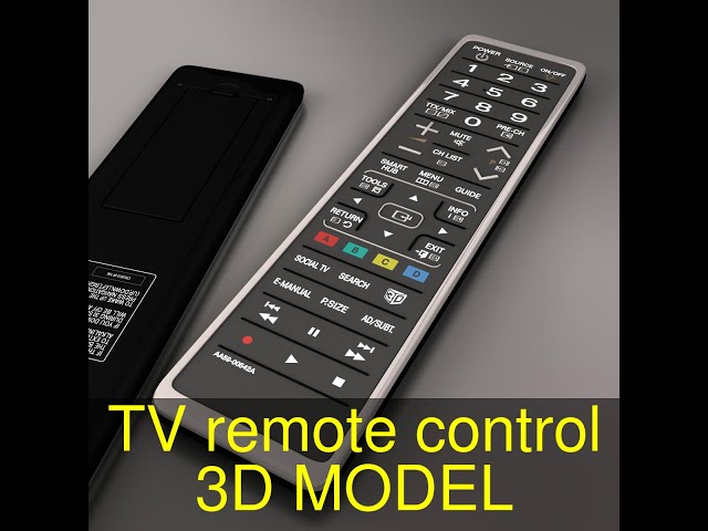 TV remote control-02 3D Model - FlatPyramid