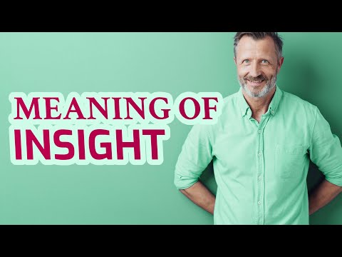 Insight | Meaning of insight
