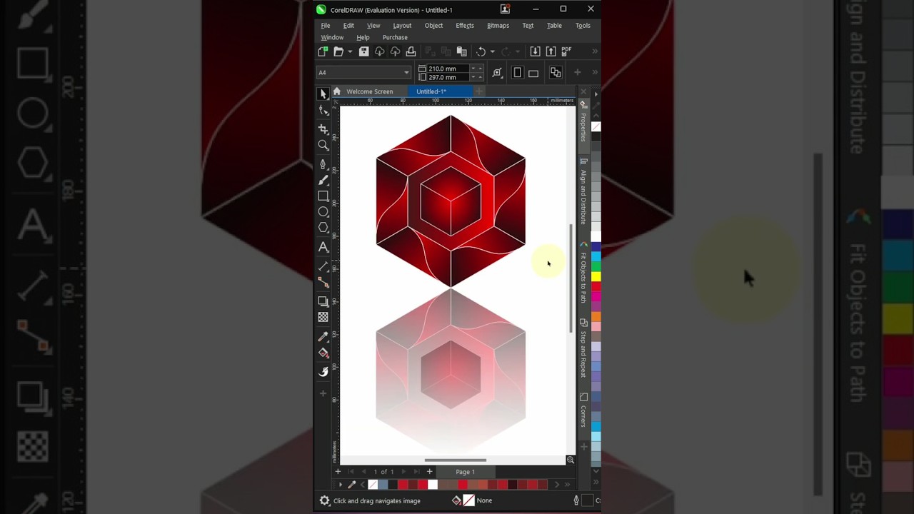 Amazing 3d Polygon logo design Corel Draw Tutorial