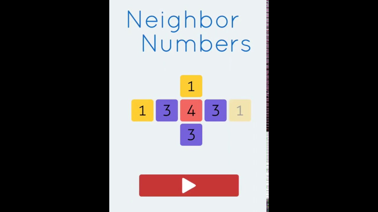 Neighbor Numbers - Unique Number Puzzle Game