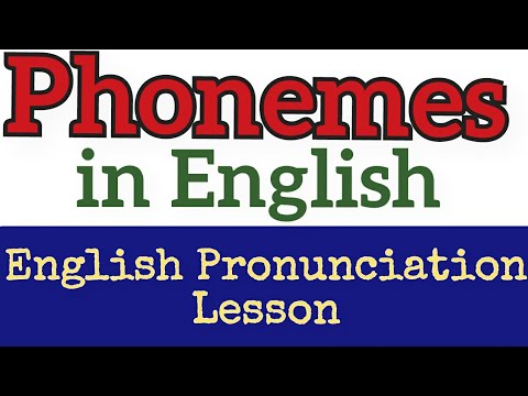 What is Phoneme in English? || English Pronunciation Lesson || Phonetics