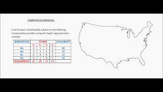 Transportation model examples - operation research - Supply chain