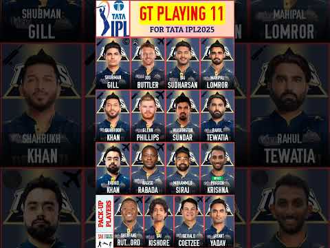 Gujarat Titans Probable Playing Eleven for TATA IPL 2024 | Gujarat Titans Players list for IPL 2025