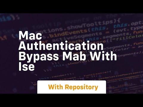 Mac authentication bypass mab with ise