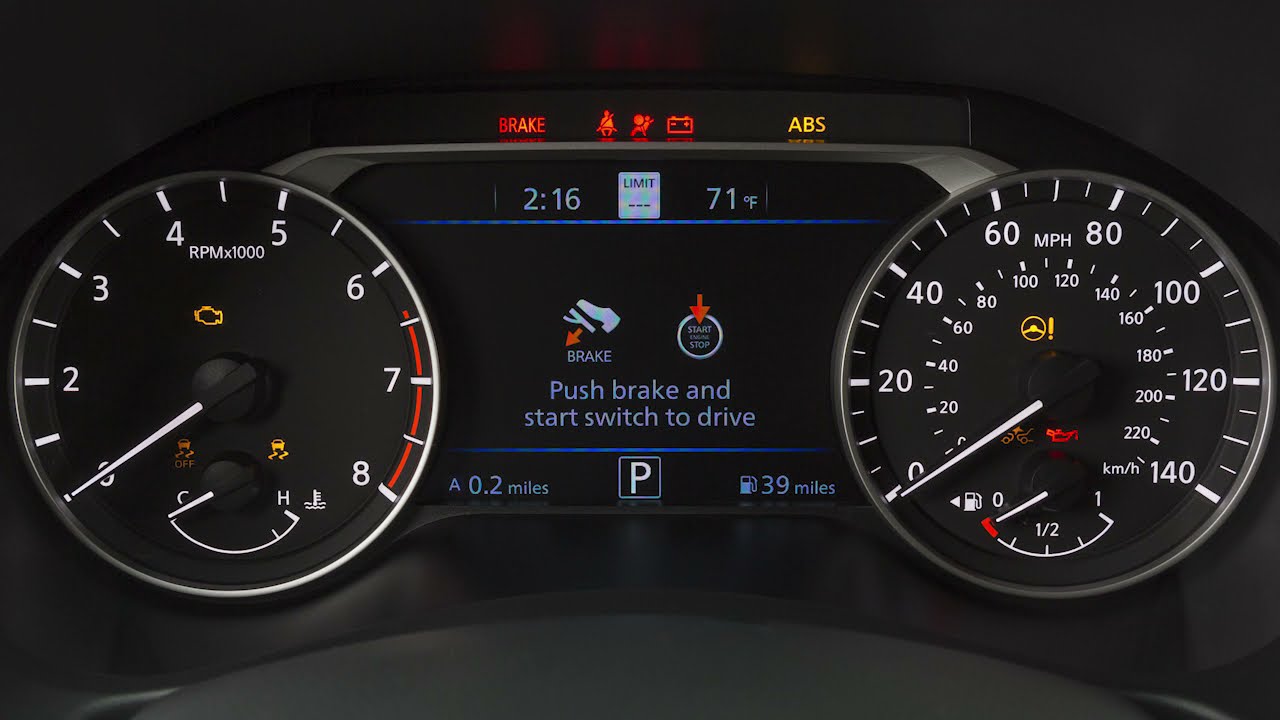 2022 Nissan Altima - Warning and Indicator Lights
