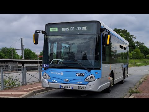 Ligne 418 [Trajet] Ris-Orangis Vers Gare Val de Ris RER Ris-Orangis vers Bois de l'Épine RER D N*531