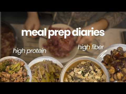 🍱 HOME COOKING diaries | high protein, high fiber, easy asian recipes, healthy meal prep ideas