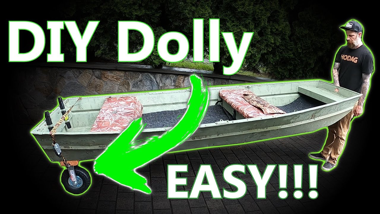 EASIEST DIY BOAT DOLLY - Build Your Own Boat Dolly - Jon Boat Dolly