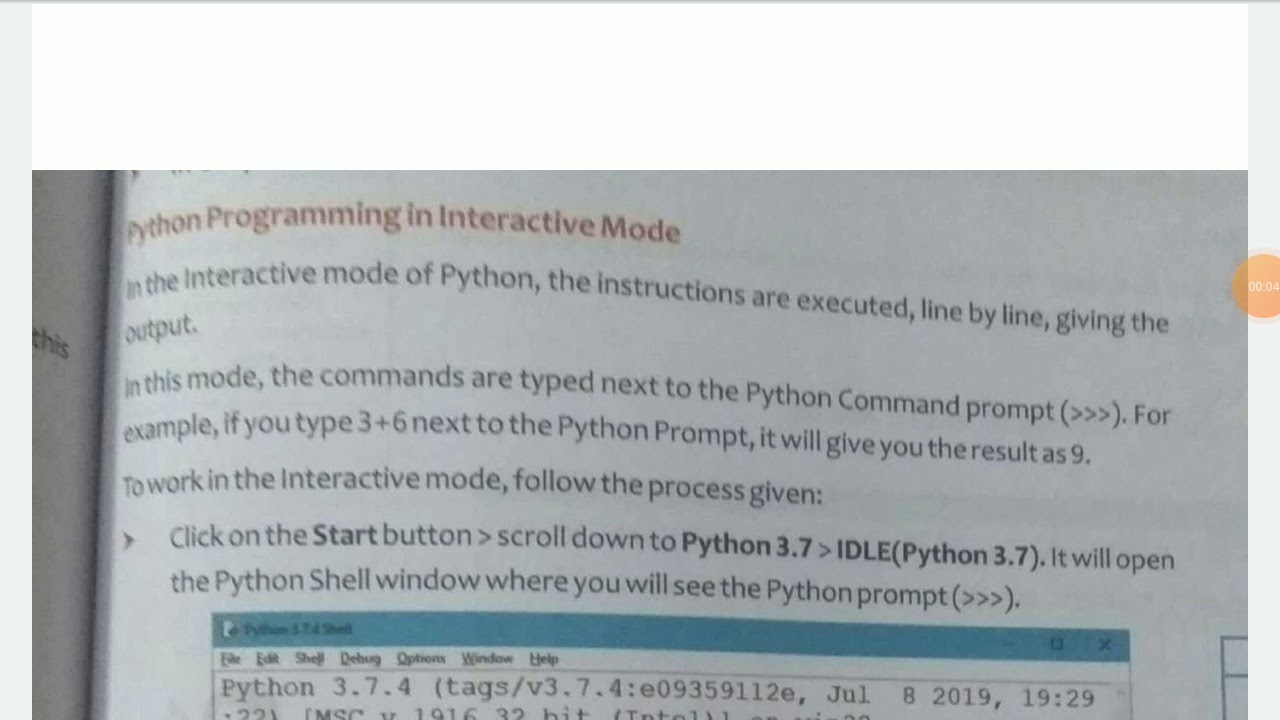 6TH COMPUTER CH-8 INTRODUCING PYTHON VIDEO - 3