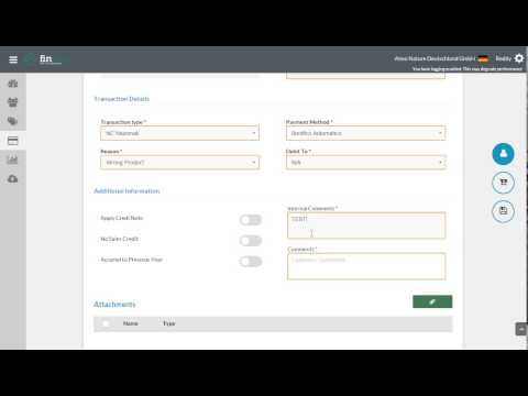 Create Credit Memo