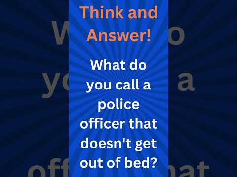 What do you call a police officer that doesn't get out of bed?